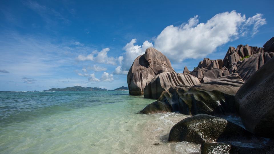 Plage "Anse Source d'Argent" La Digue (Seychelles)