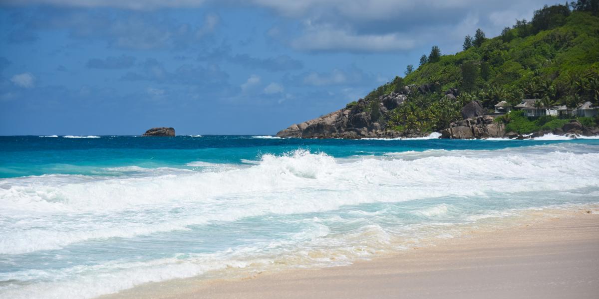 Beach "Anse Intendance" Mahé (Seychelles)
