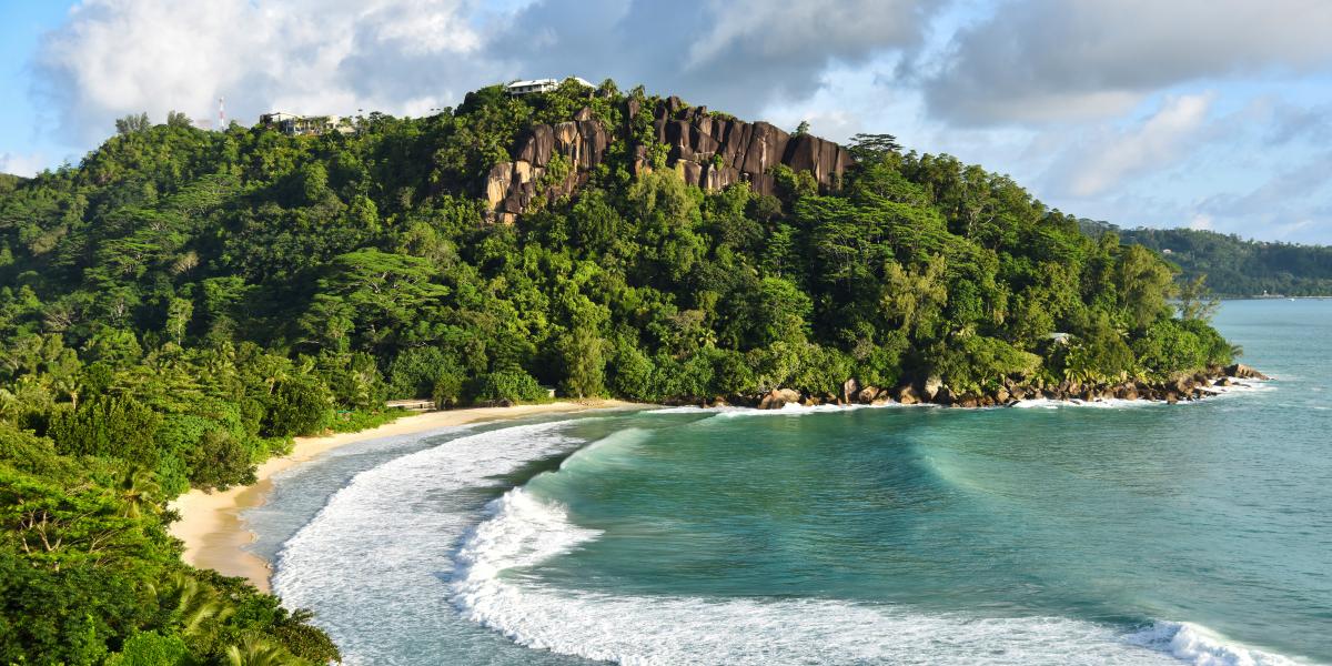Beach "Anse Louis" Mahé (Seychelles)