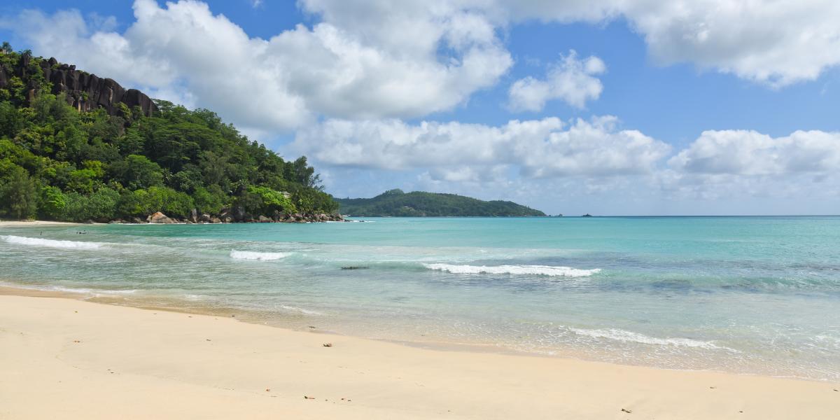 Beach "Anse Louis" Mahé (Seychelles)