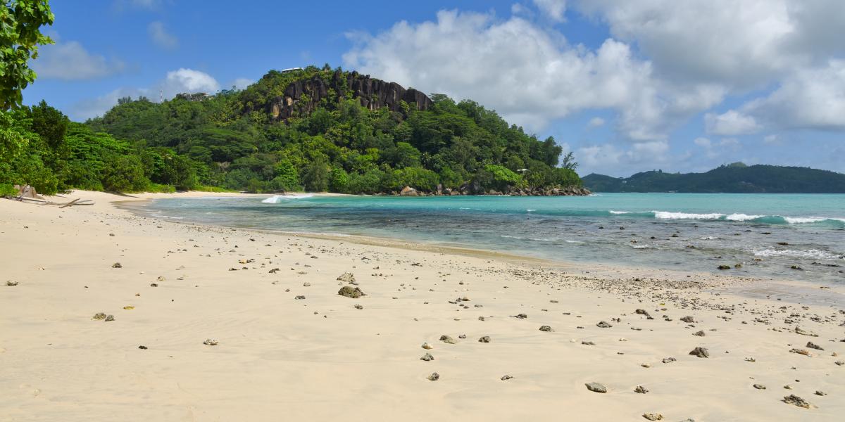 Beach "Anse Louis" Mahé (Seychelles)