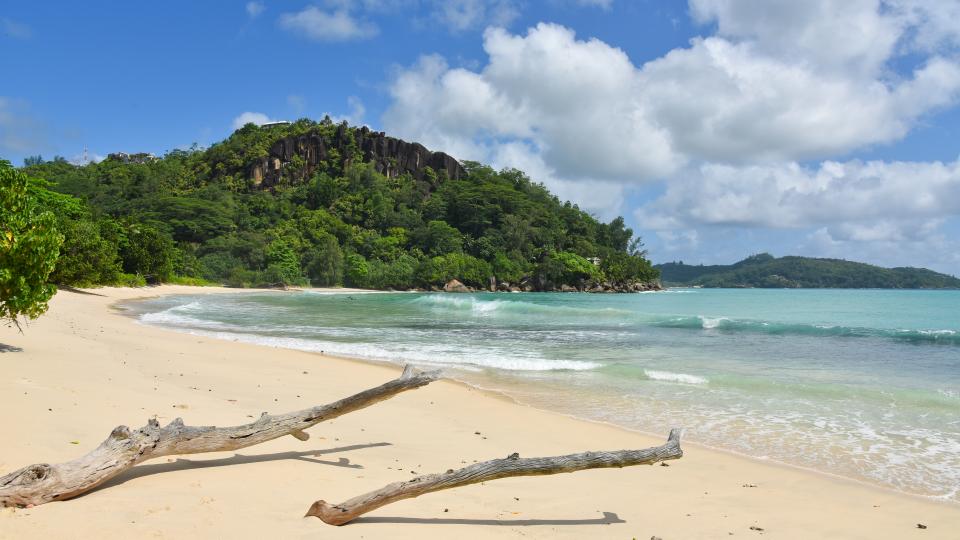 Beach "Anse Louis" Mahé (Seychelles)