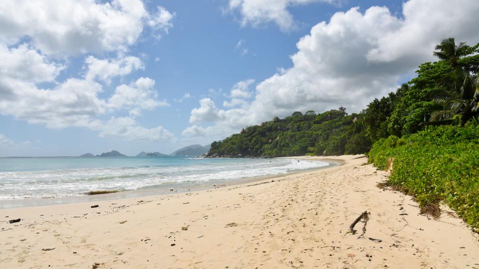 Beach "Anse Louis" Mahé (Seychelles)