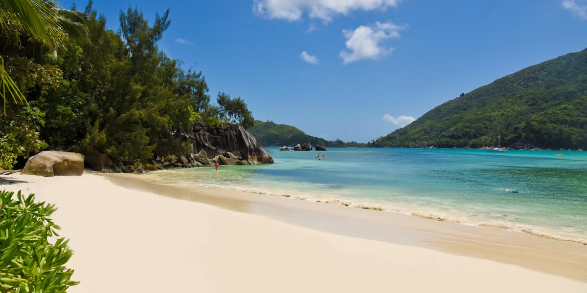 Beach "Port Launay North Beach" Mahé (Seychelles)