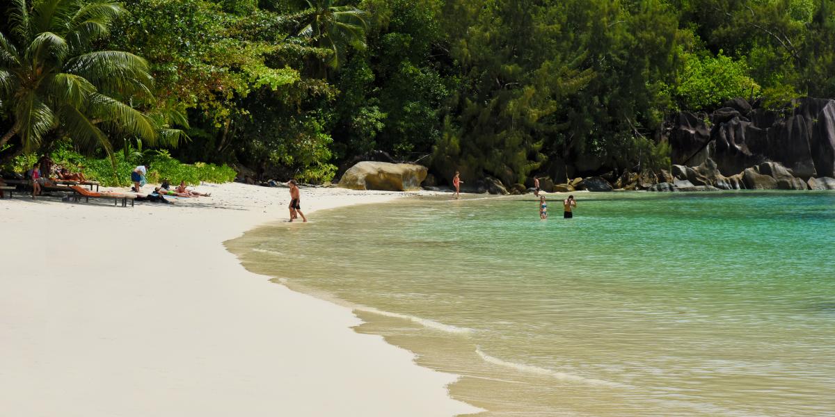 Beach "Port Launay North Beach" Mahé (Seychelles)