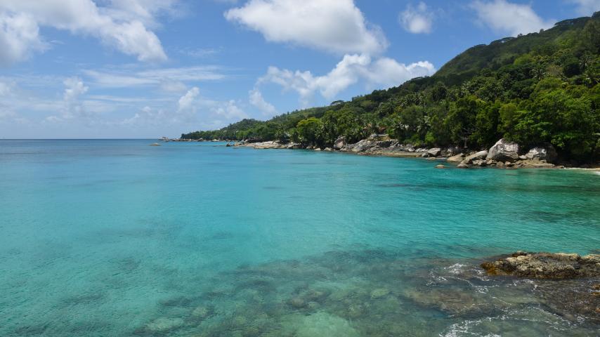 Beach "Sunset Beach" Mahé (Seychelles)