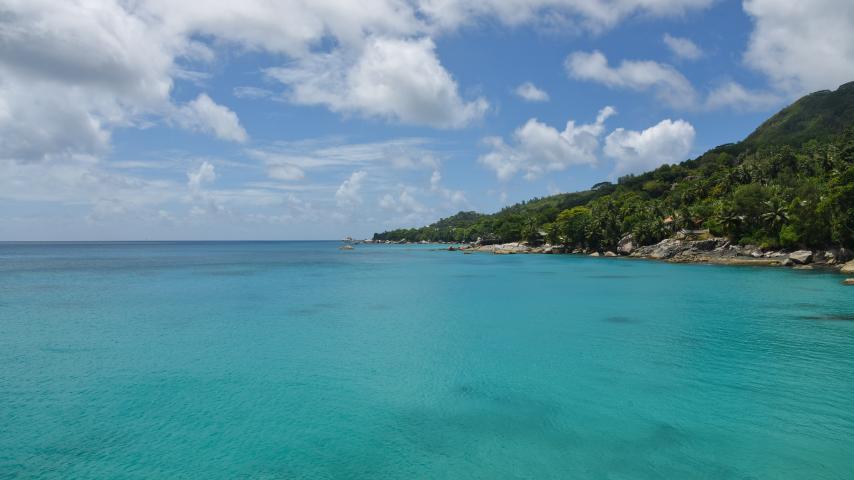 Beach "Sunset Beach" Mahé (Seychelles)