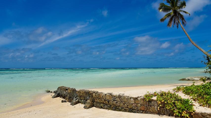 Strand "Turtle Bay" Mahé (Seychellen)