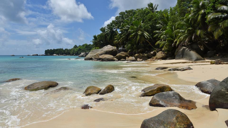 Strand "Tusculum Beach" Mahé (Seychellen)